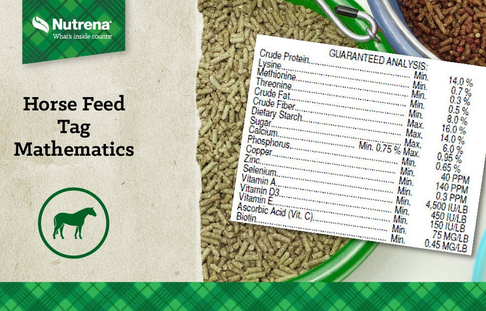 Horse Feed Calculator: Feed Tag Math